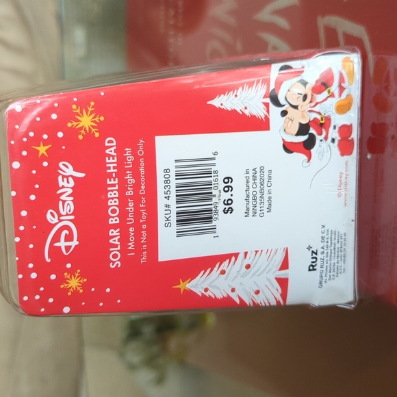 Disney | Holiday | Disneys Mickey Mouse Solar Bobblehead | Poshmark